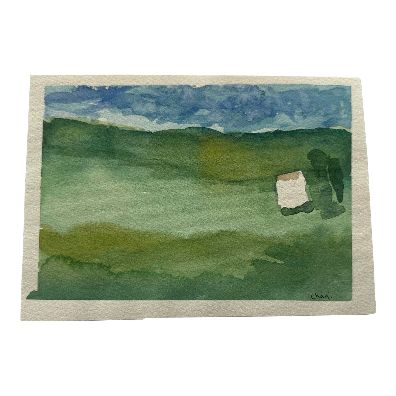 Original Watercolor Landscape Painting by Chani MacKay “Peaceful ...