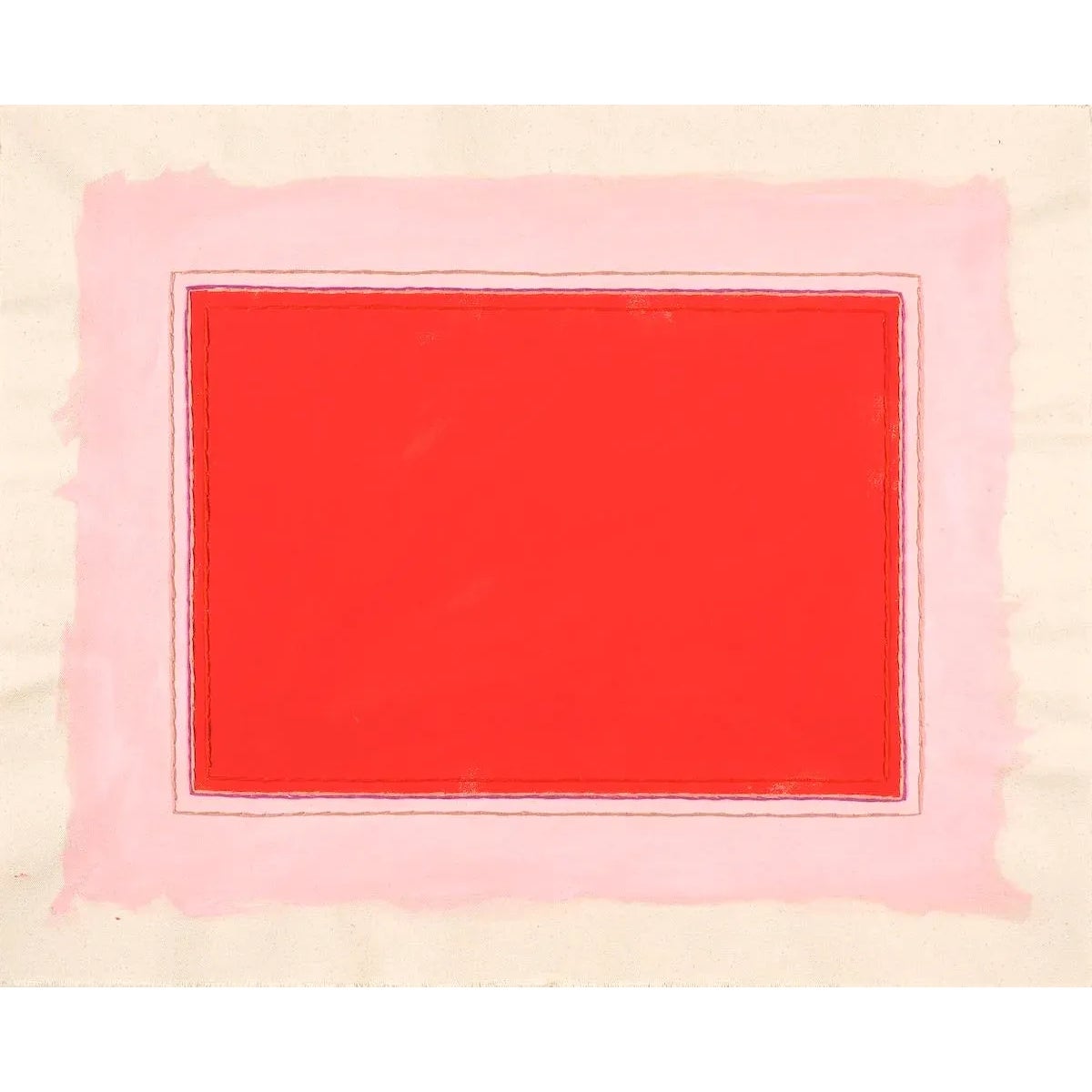 Bright Red & Pink Modern Abstract Art Print, 24 X 30 Unframed Print ...