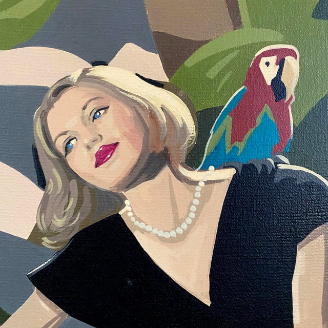 Lin Martinique Original Hollywood Regency Style Realist Figurative ...