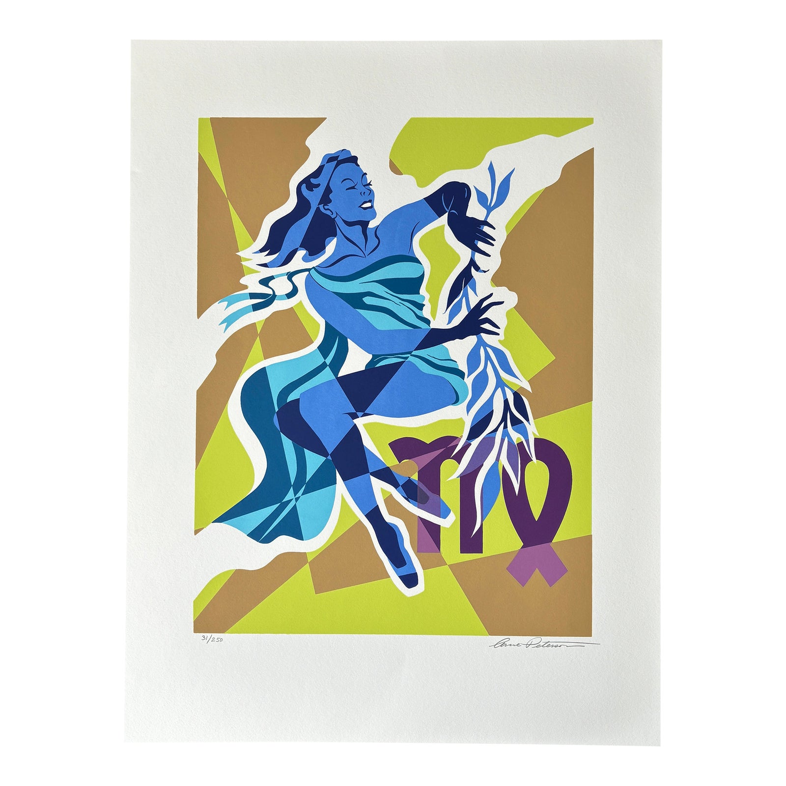 1960s Signed Horoscope Print by Arne Peterson, Virgo | Chairish