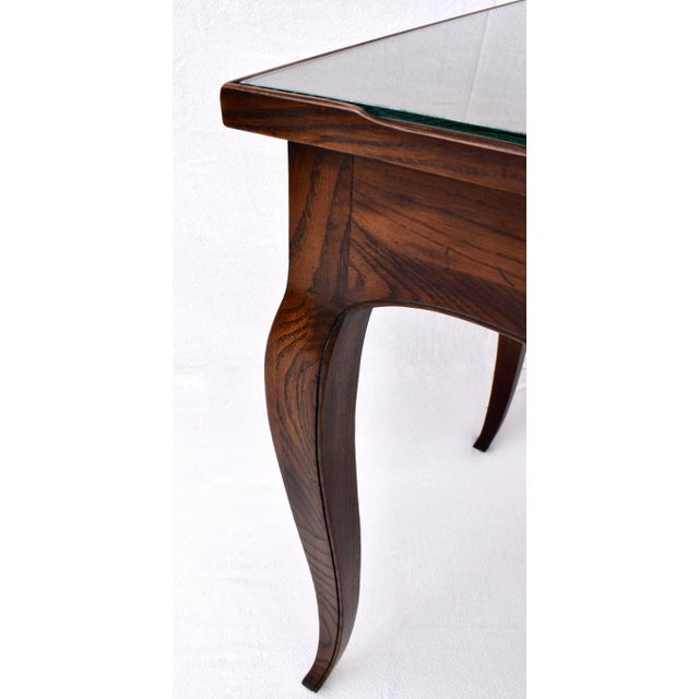French Country Tiger Oak Writing Desk by Henredon | Chairish