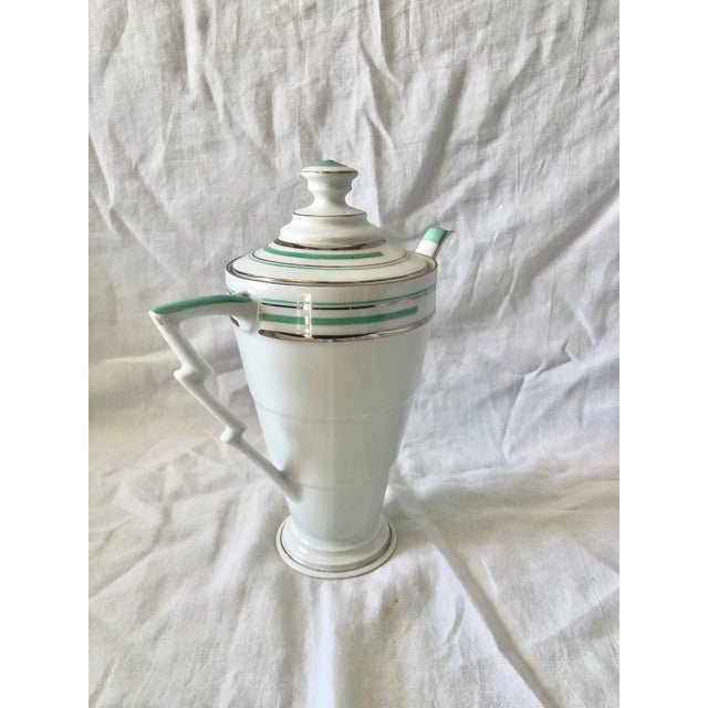 1930s Art Deco Porcelain Bavaria Coffee Pot, Made in Germany | Chairish