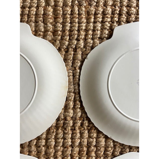 Mid Century Wedgwood Shell Plates, Signed | Chairish