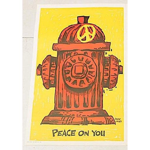 Vintage 1970's Signed Lithograph Blacklight Poster 23" X 35" | Chairish