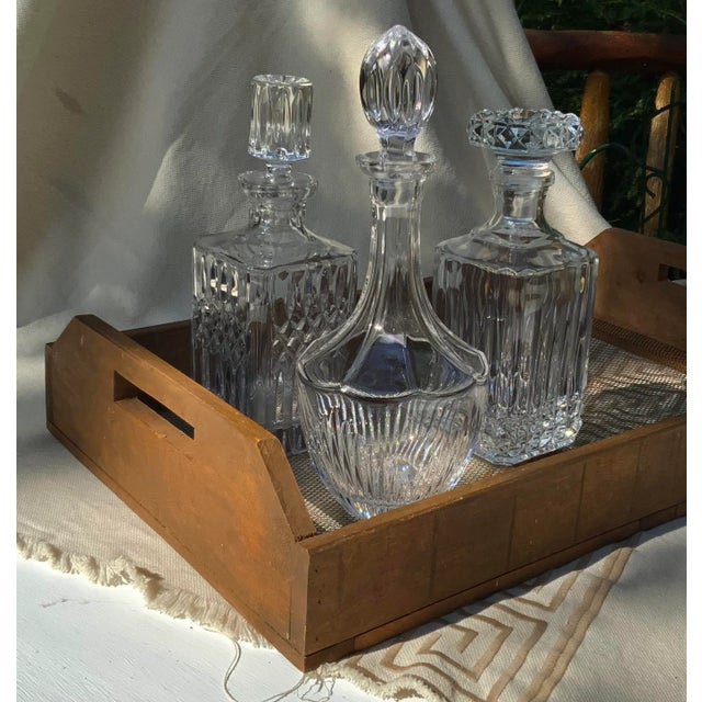 1950s Trio of Mid Century Decanters | Chairish