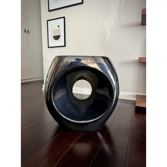 Indoor Outdoor Modern Organic Geometric Circle Duffy Optic Ceramic ...