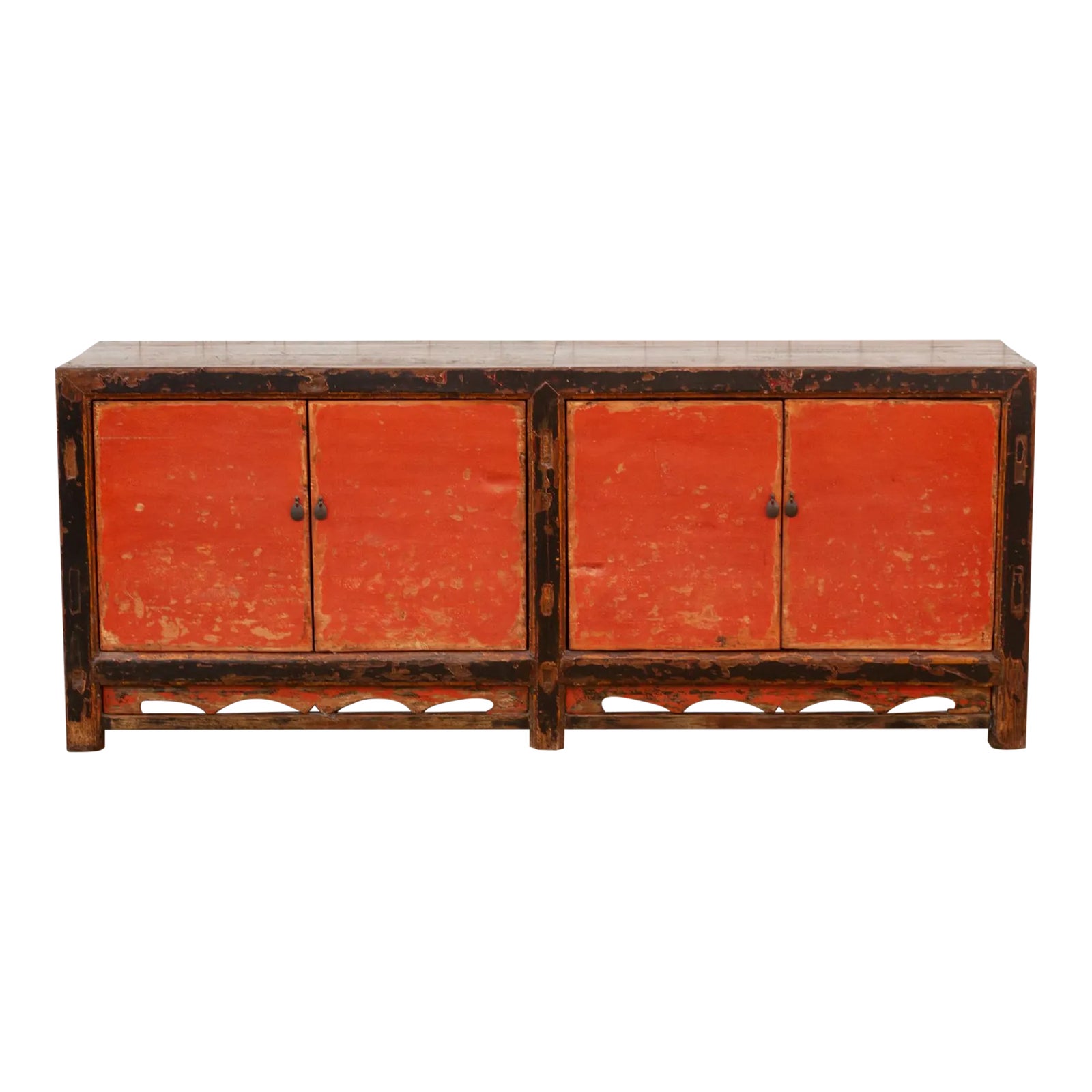 Antique Chinese Cheng' Se Painted Sideboard | Chairish