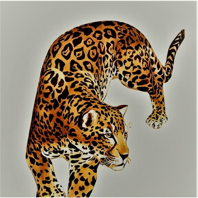 Leopard Acrylic Painting Original on Canvas Big Size | Chairish
