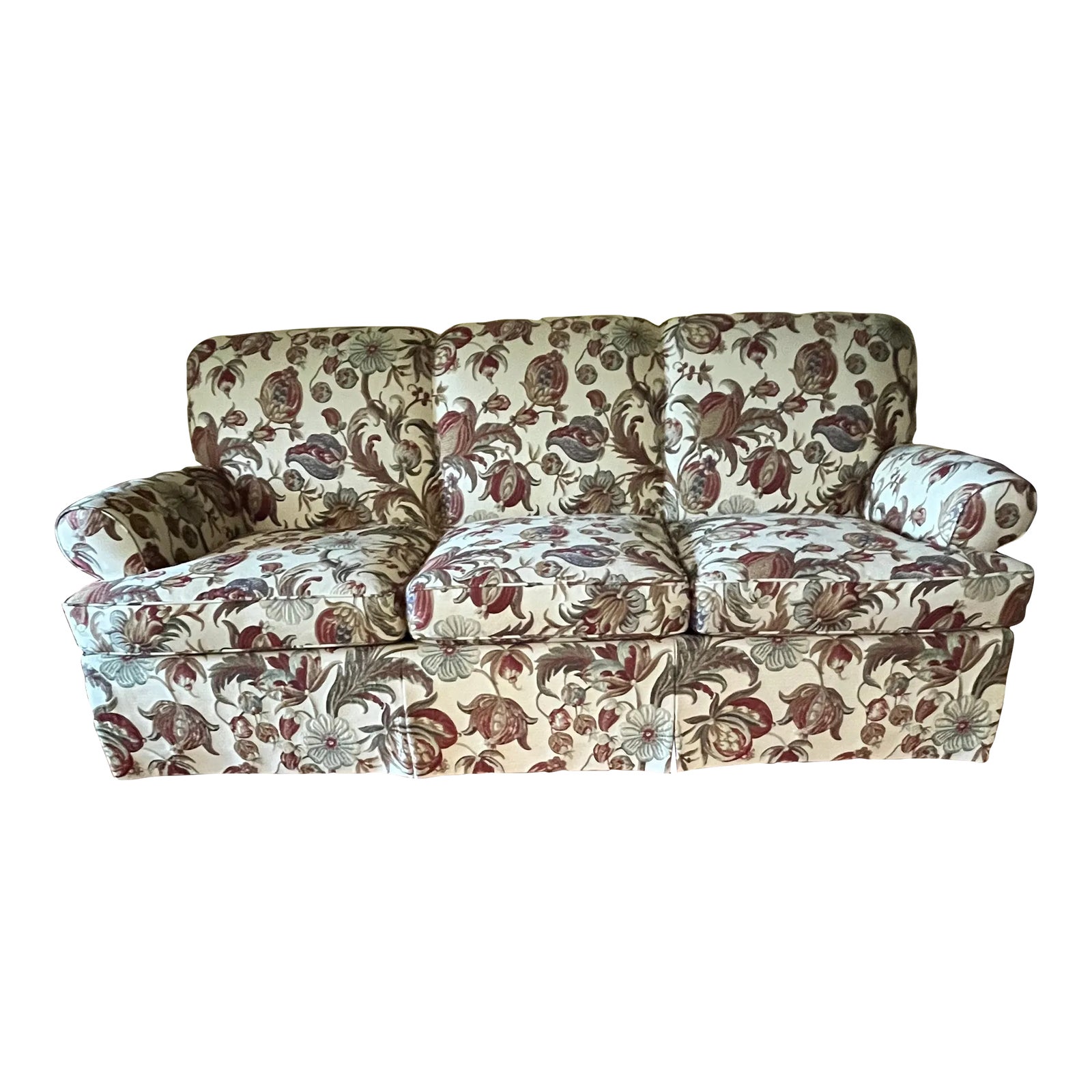 Coraggio Tight Back, Three Cushion Sofa Covered With Coraggio Damask in ...
