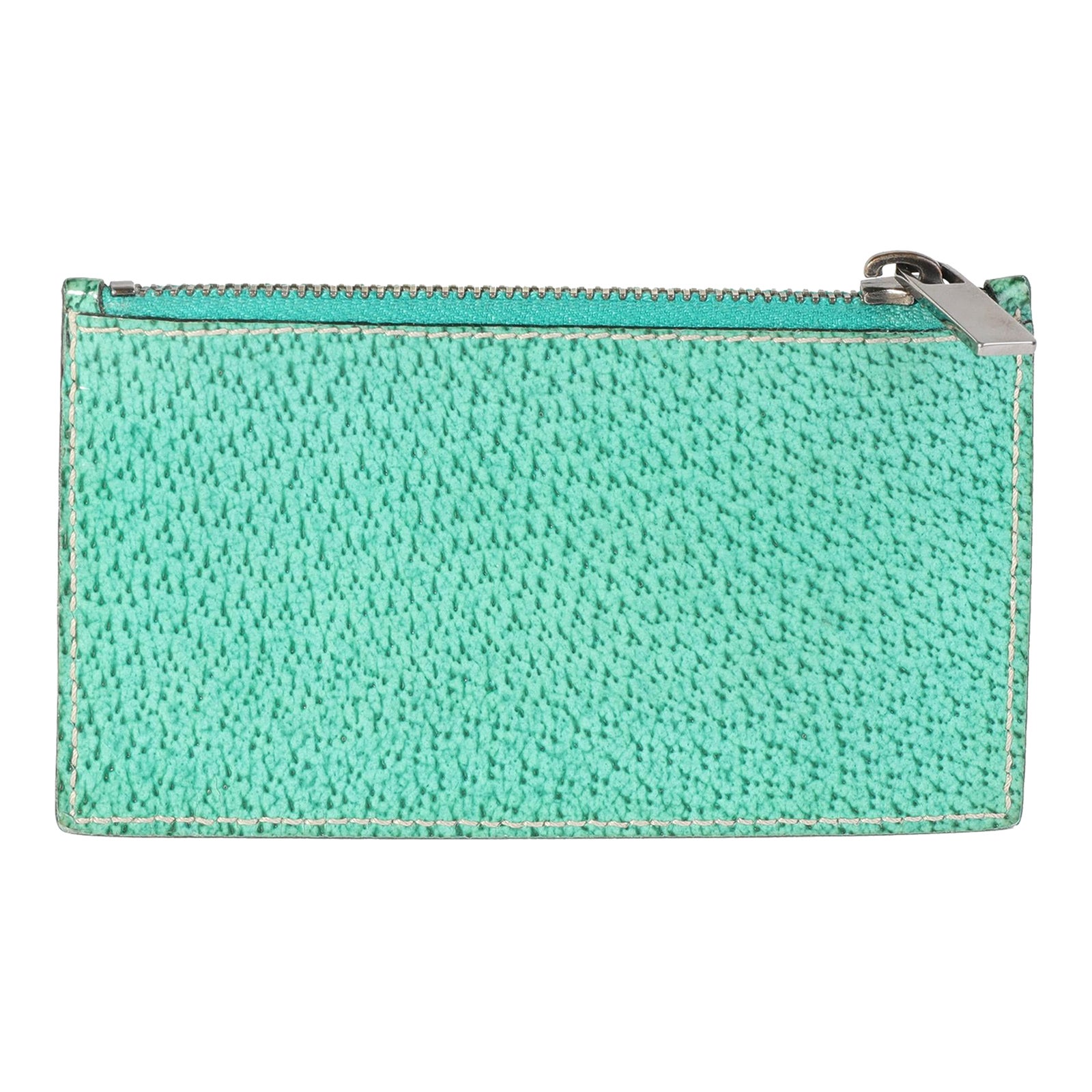 Gucci Green Printed Coated Canvas Coin Pouch | Chairish