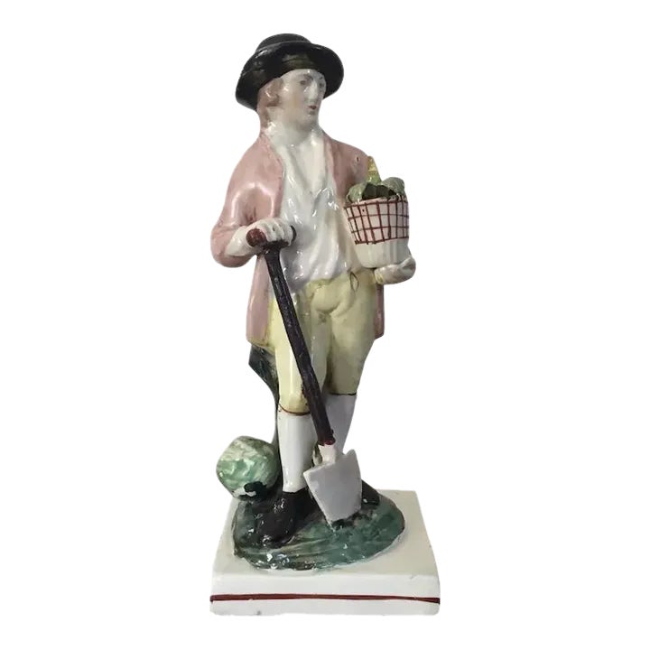 Antique 18th Century English Georgian Staffordshire Pearlware Figure of ...