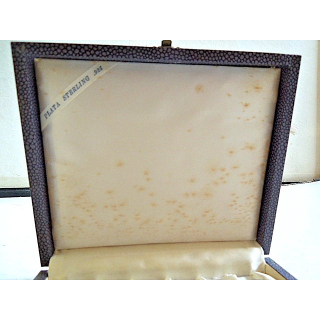 Mid 20th Century Set of 6 Codan Jensen Style Sterling Silver Guilloche ...