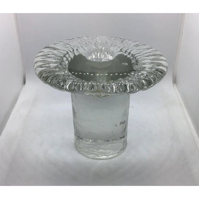 Mid 20th Century Blenko Don Sheppard Glass Mushroom Candlestick Holders ...