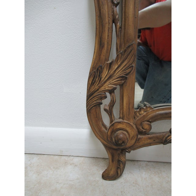 1940s Vintage Italian Regency Style Wall Mirror | Chairish