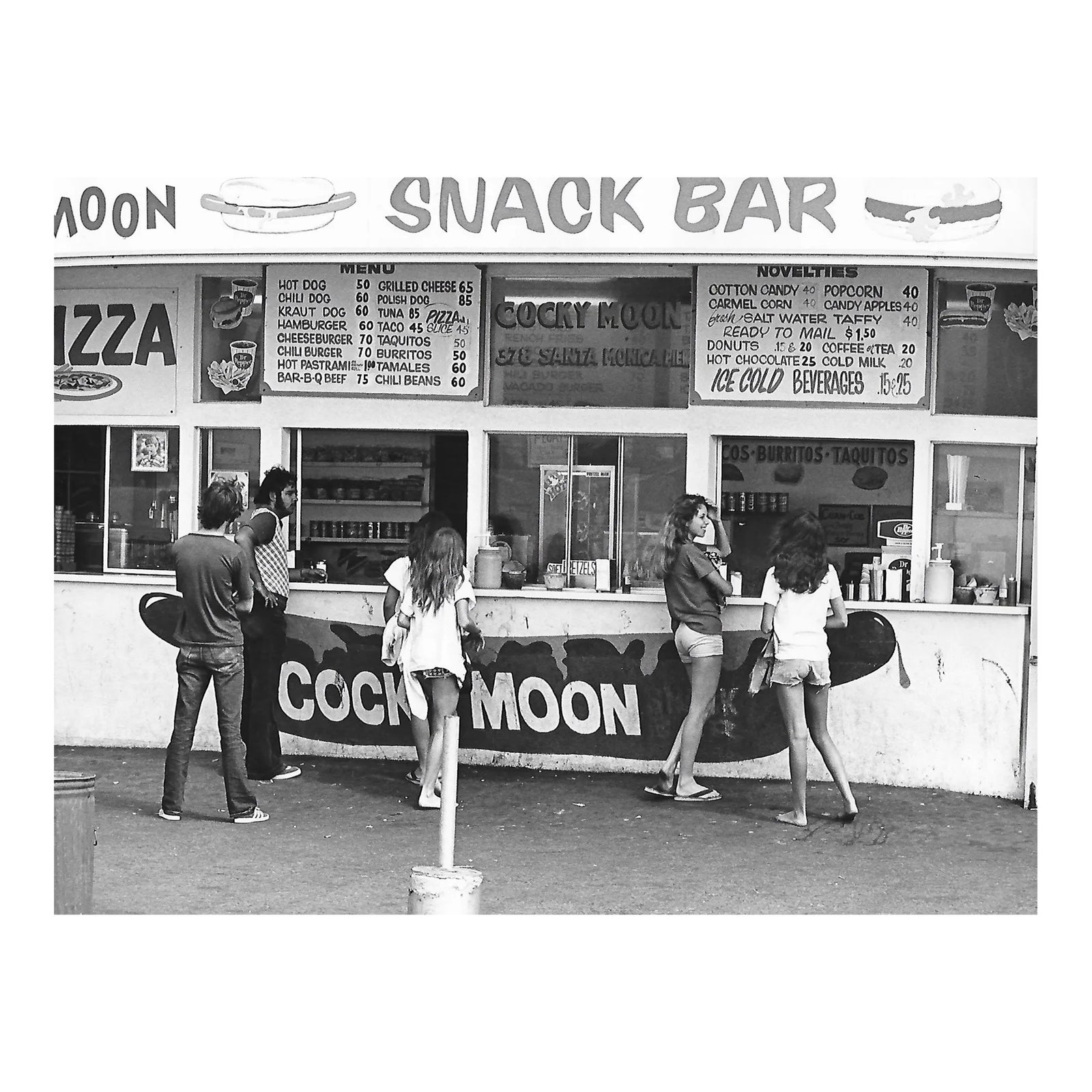 1975 Santa Monica Pier Snack Bar Photograph by Don Ware | Chairish
