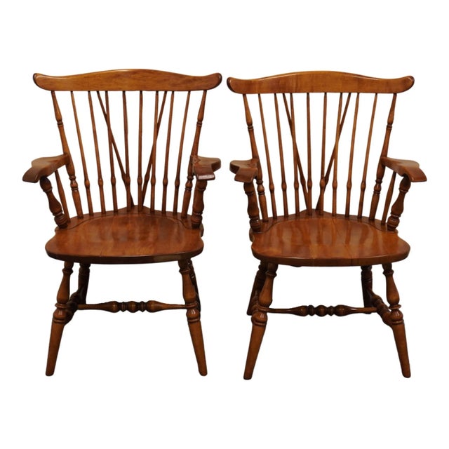 Set of 2 Sprague & Carleton Solid Hard Rock Maple Colonial Early ...