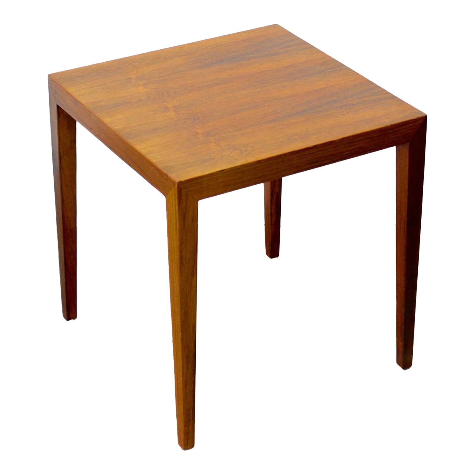 Haslev Møbelfabrik Danish Rosewood Square Side Table Designed by ...