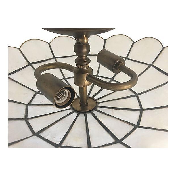 Capiz Shell Ceiling Light | Chairish