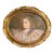 Late 19th Century French Pastel Portrait of Young Girl in Oval Gilt Frame | Chairish