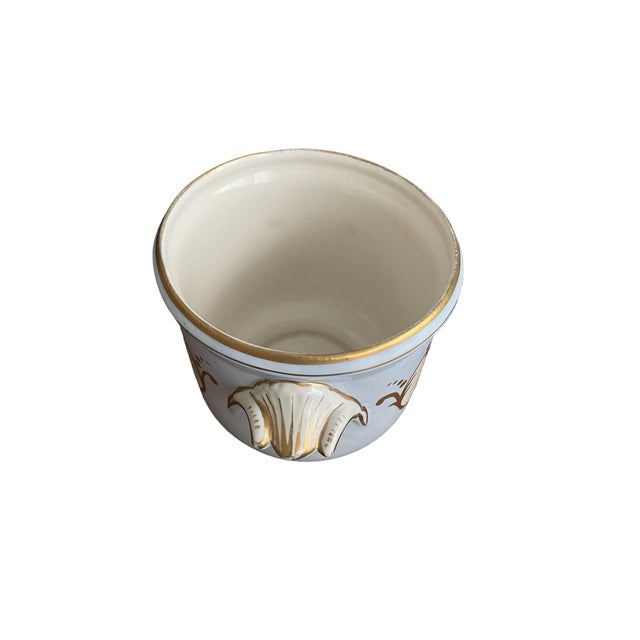 Late 19th Century Limoges France Hand Painted Robin Egg Blue Cachepot ...