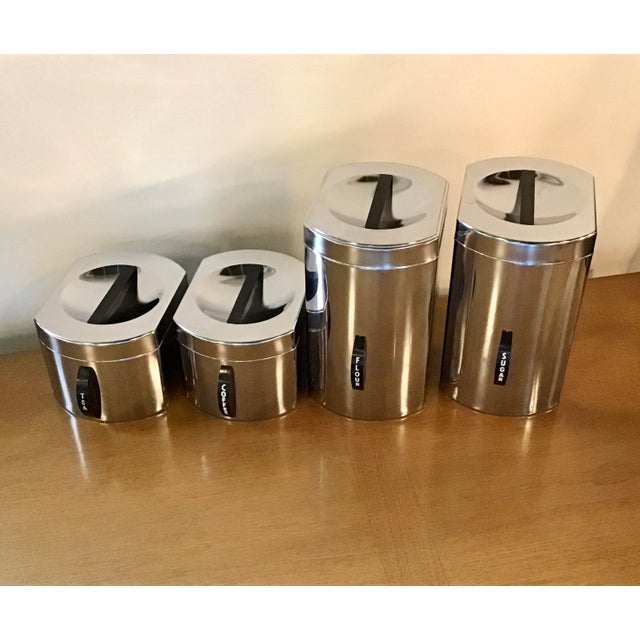 Kitchen Storage Vintage Kromex Canister Set of 4 Home & Living etna.com.pe