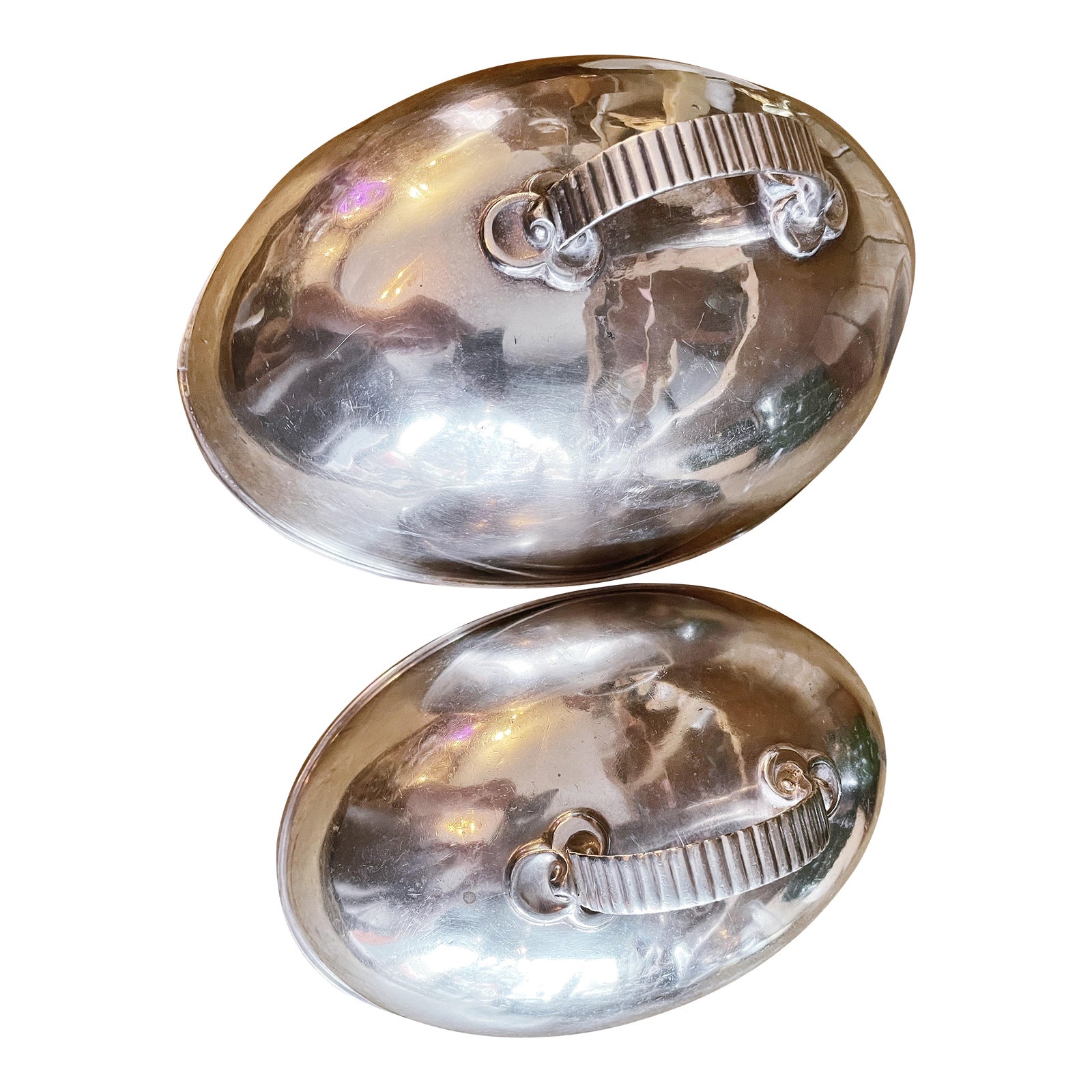 Pair of Antique 1897 Silver Plated Domes From the Grand Pacific Hotel ...