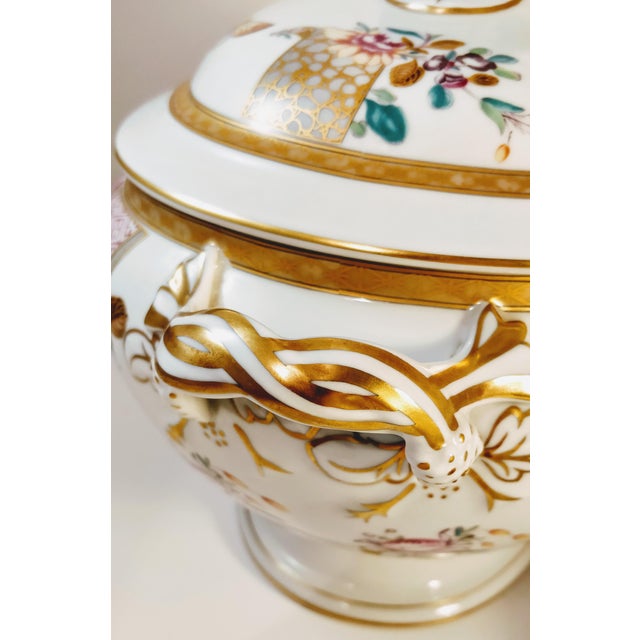 Vintage Mottahedah Lowestoff Rose Tureen With Under Plate | Chairish