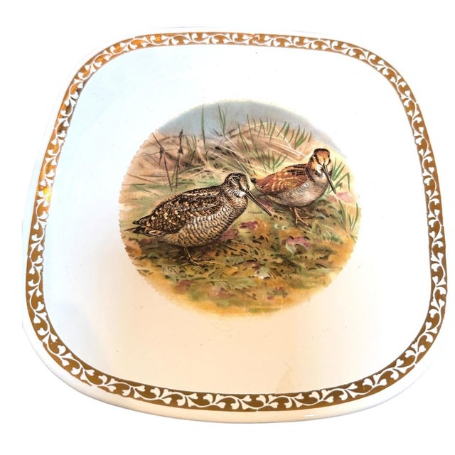 1950s Vintage French Longchamp Pheasant Plates- Set of 12 | Chairish
