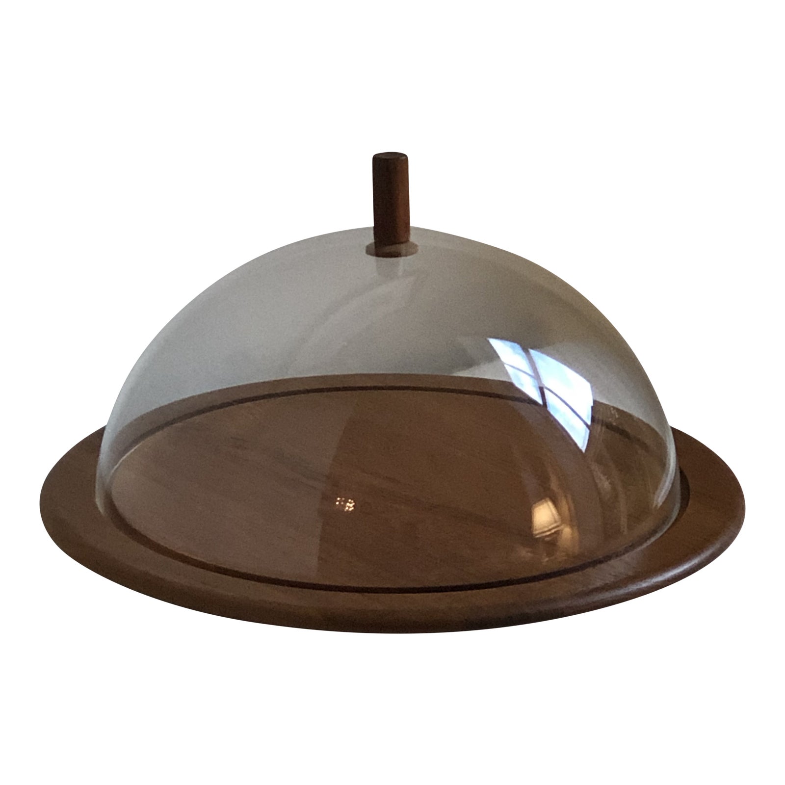 Mid-Century Scandinavian Modern Revolving Teakwood Charcuterie / Cheese ...