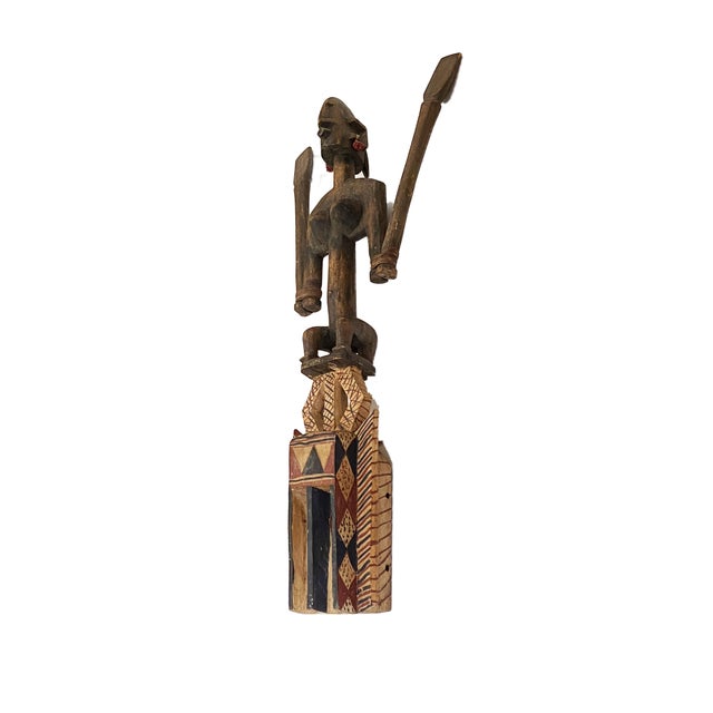 Old Dogon Satimbe Mask with Figure from Mali | Chairish