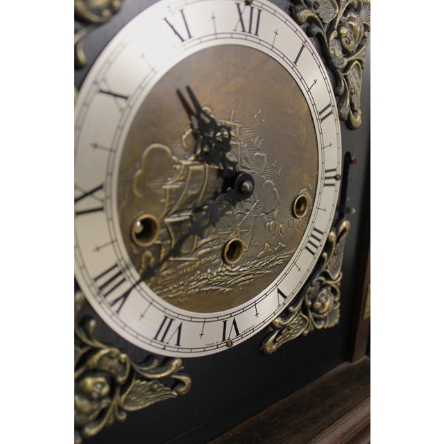 German Movement Ship Face Mantle Clock | Chairish