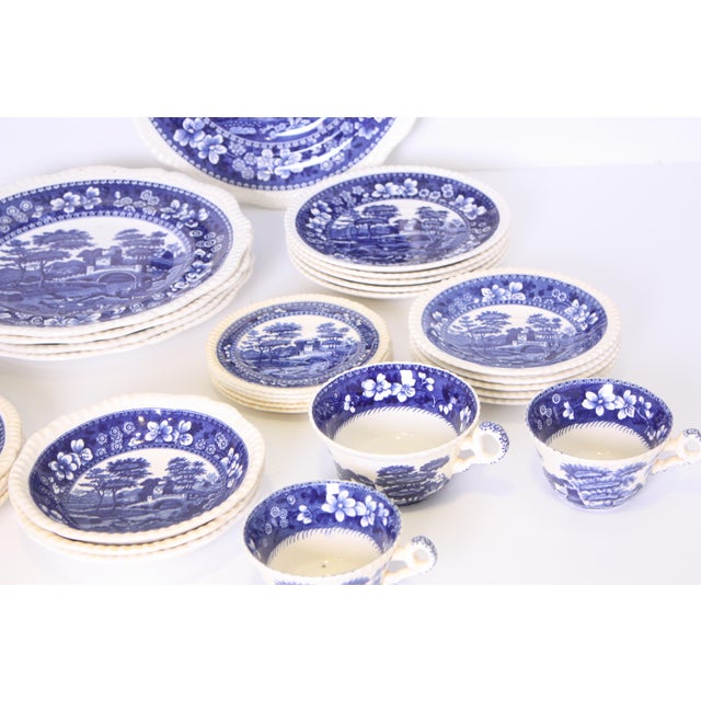 Antique Spode "Spode's Tower" Dinner Set | Chairish