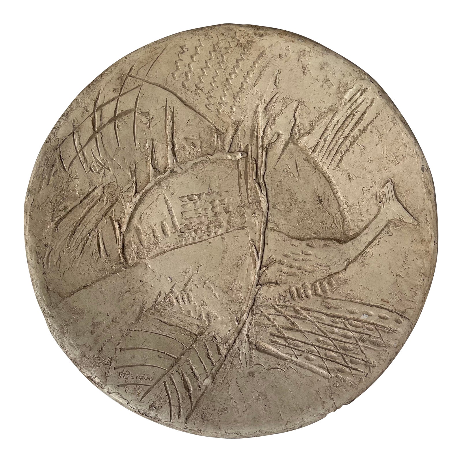 80's J. Berdou Wall Art Sculpture | Chairish