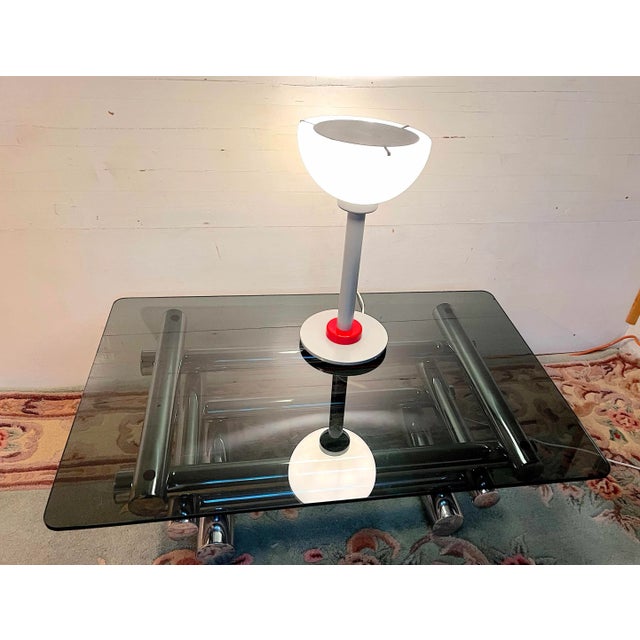 Mid 20th Century Chrome and Glass Coffee Table, Manners of Willy Rizzo ...