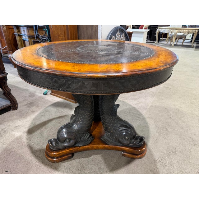 Koi Fish Center Table Attributed to Theodore Alexander | Chairish