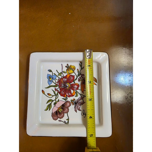 1980s Gucci Floral Ashtray | Chairish