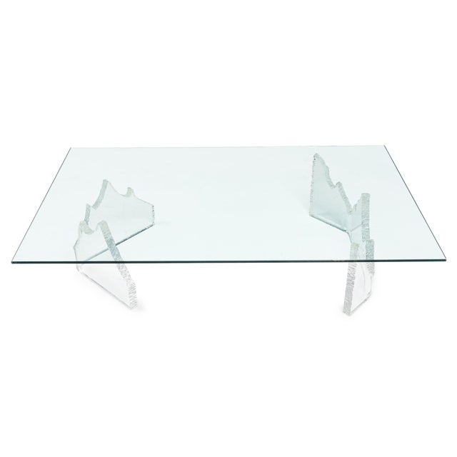 Lion in Frost Mid-Century American Lucite Glacial Cocktail / Coffee ...