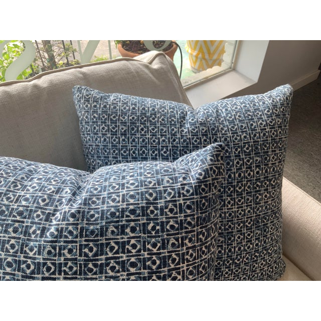 Pair of Blue & White Pillows | Chairish
