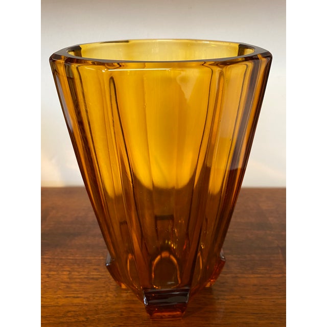 1930s Art Deco Faceted Crystal Vase by Josef Hoffman for Moser ...