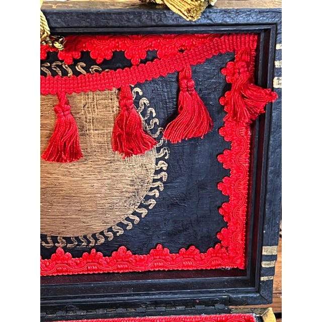 19th Century Parcel Gilded & Painted Antique Curiosity Occult "Witch's ...