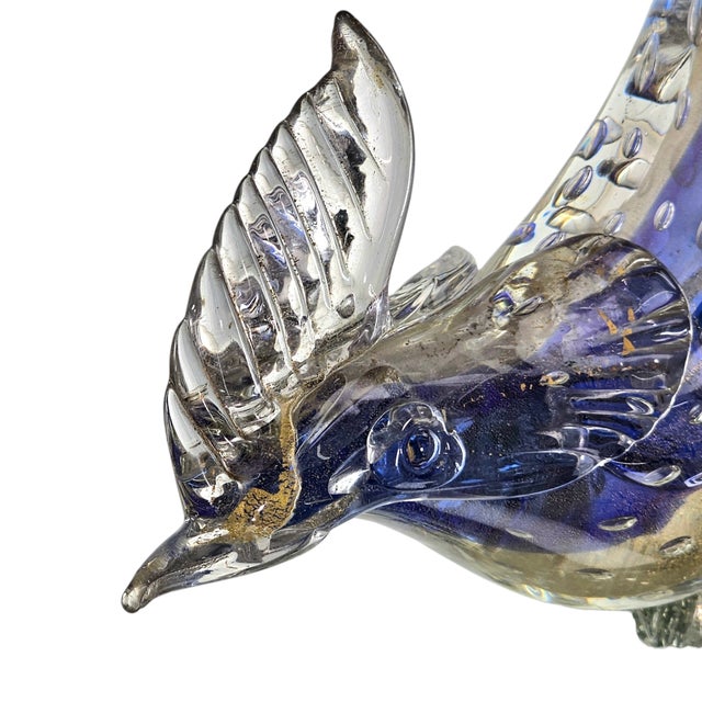 Murano Art Glass Pheasant Figurine Seguso Bullicante | Chairish