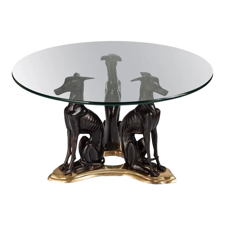 Mid-Century Maitland-Smith Whippets Art Deco Style Brass Bronze ...