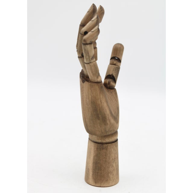 1930s Vintage French Articulated Wooden Hand | Chairish