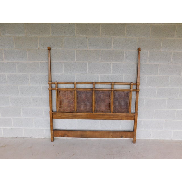 Drexel Heritage Accolade Campaign Style Queen Size Headboard | Chairish