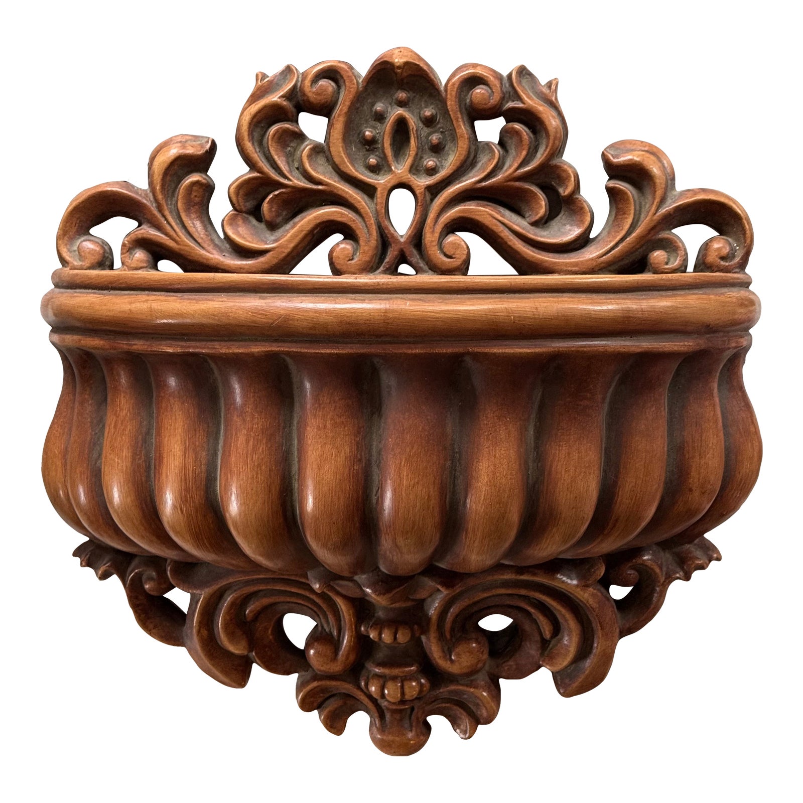 Spanish Revival Wall Pocket Sconce Planter | Chairish
