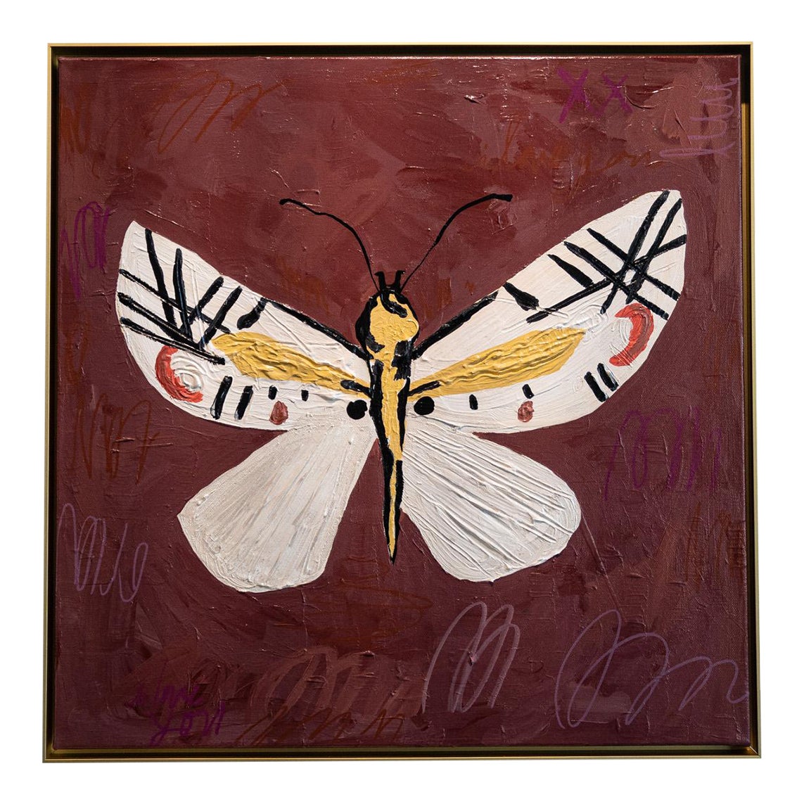 Painting by Artist Elsie Larson Titled Winter No. 3, Framed | Chairish