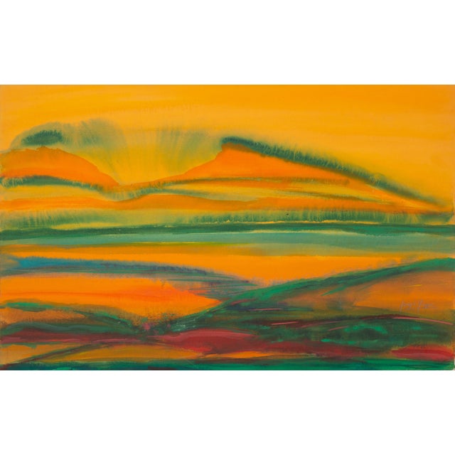 Joseph Grippi Abstract Landscape, Watercolor Painting by Joseph Grippi ...