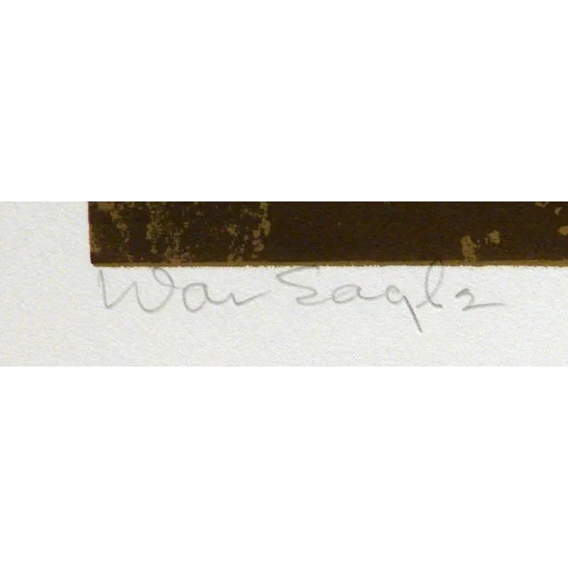 Dean Meeker War Eagle Original Signed Intaglio Collagraph | Chairish