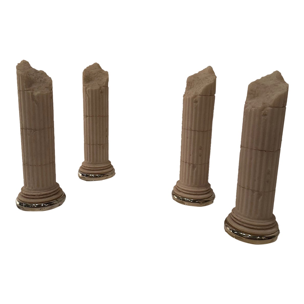 Grand Tour Style Cast Stone Miniature Columns Sculptures -Set of 4 ...