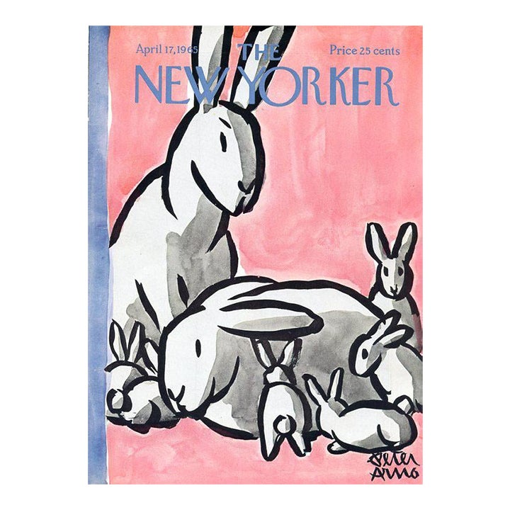 1965 Vintage New Yorker Magazine Cover, April 17, Peter Arno Original ...